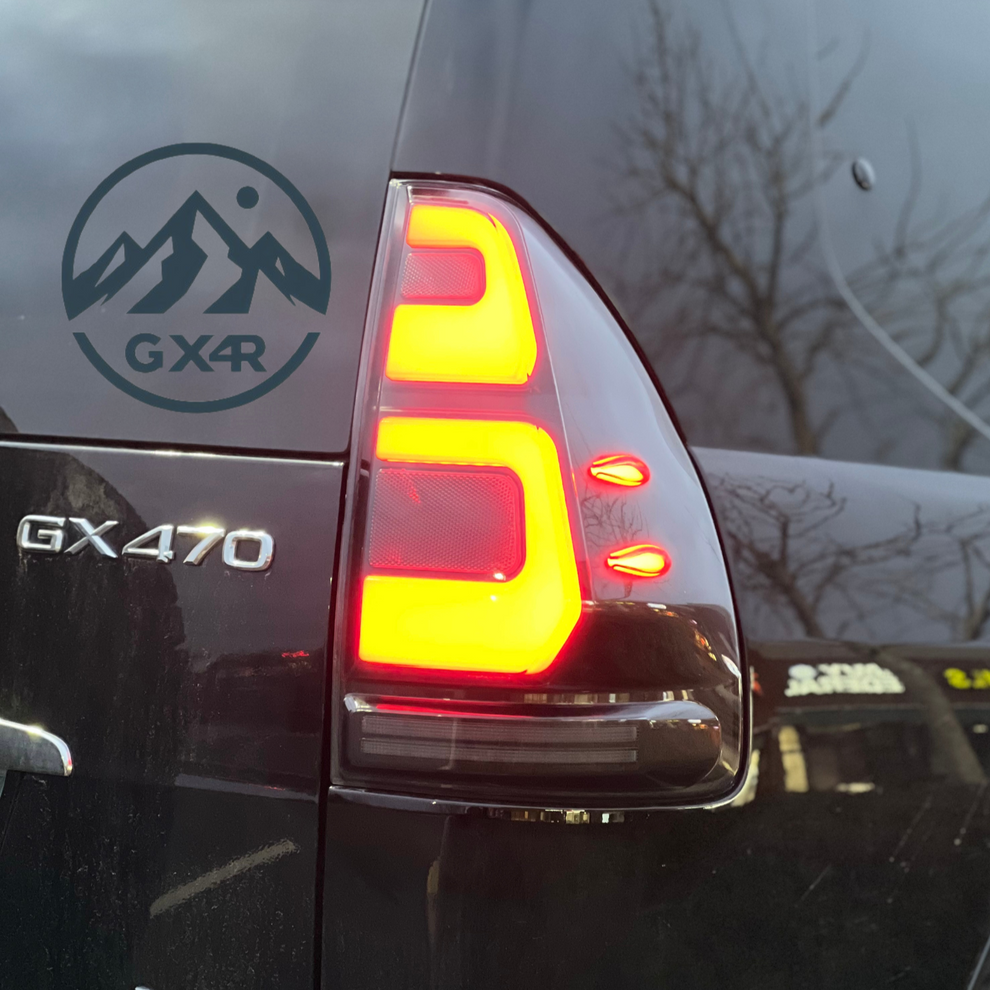 Prado 150 Style Full LED Blackout Tail Lights for 03-09 Lexus GX470 – GX4R